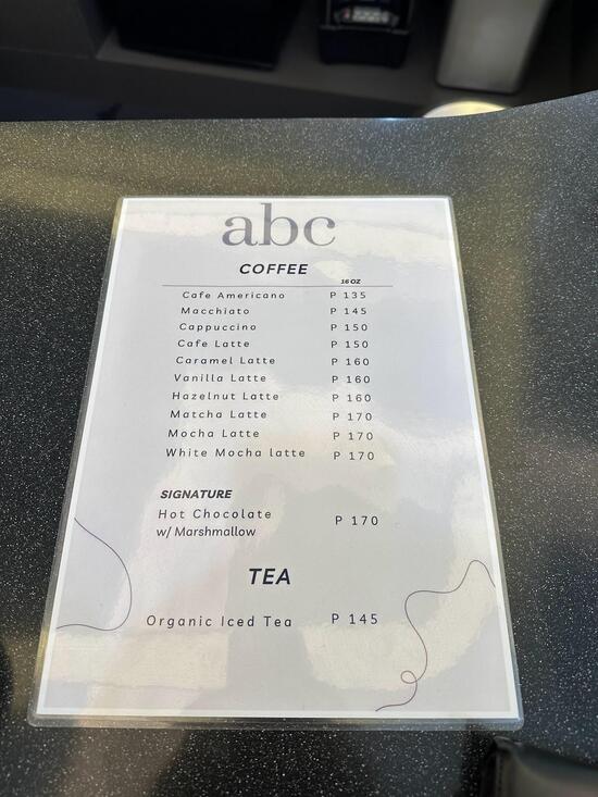 ABC Cafe, Muntinlupa, Alabang - Restaurant menu, prices and reviews