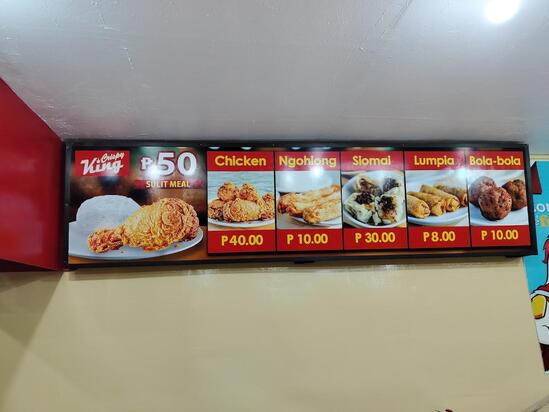 Crispy King - Guinsay, Danao City - Restaurant menu, prices and reviews