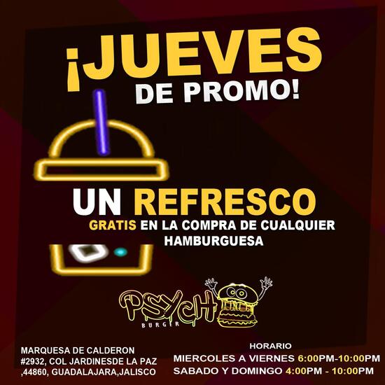 Psycho Burger, Guadalajara - Restaurant menu, prices and reviews