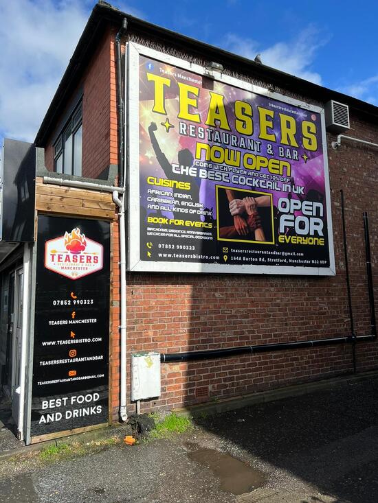 Teasers Restaurant and Bar, Manchester - Restaurant menu, prices and ...