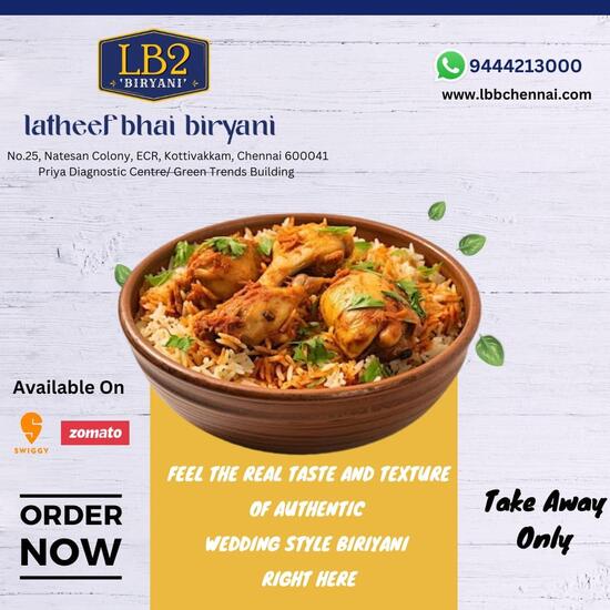 Latheef Bhai Biryani, Chennai - Restaurant menu, prices and reviews
