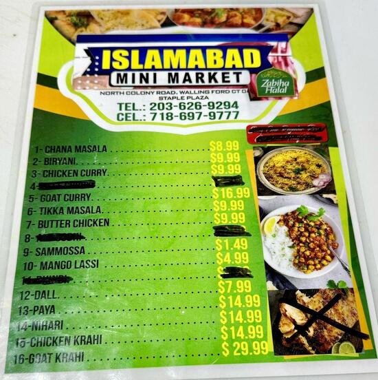 AL AQSA HALAL RESTAURANT / ISLAMABAD GROCERY & MEAT, Wallingford ...