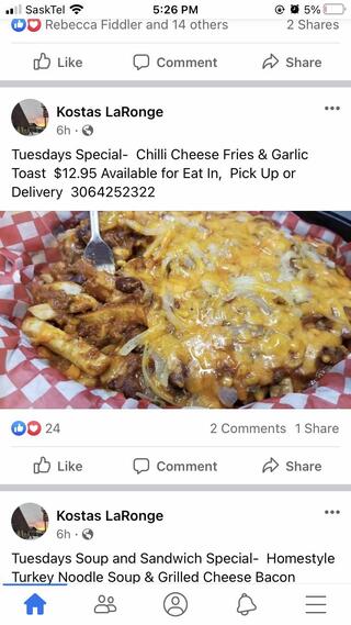 Kosta's Lounge, La Ronge - Restaurant menu, prices and reviews