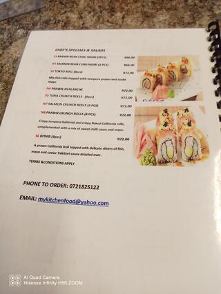 My Kitchen, Mount Edgecombe - Restaurant menu, prices and reviews
