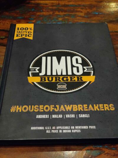 JIMIS BURGER - Andheri, Mumbai - Restaurant menu, prices and reviews
