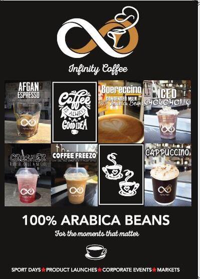 Infinity Coffee - Mobile Coffee Cafe, Cape Town - Restaurant menu ...