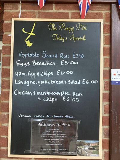 Glider Club Cafe, Husbands Bosworth - Restaurant menu, prices and reviews