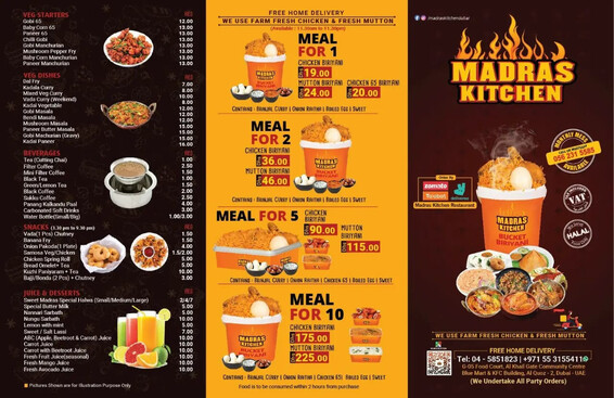 Madras Kitchen Restaurant - Al Khail Gate - Al Quoz - Dubai, Dubai ...