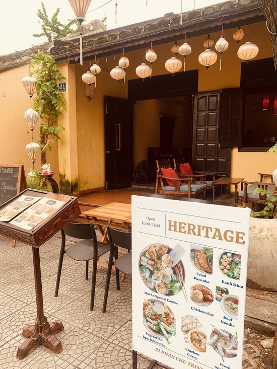 Menu at Heritage HoiAn restaurant, Hoi An