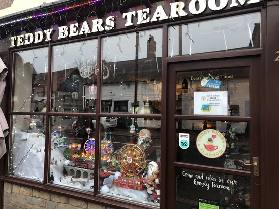 Menu at Teddy Bears Tearoom cafe, Chirk, 2B Church St