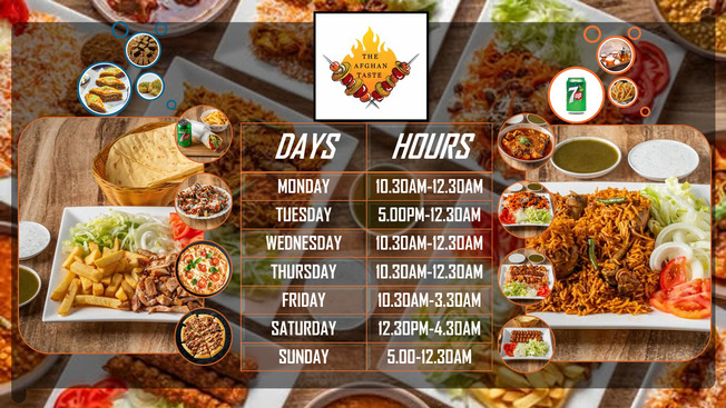 The Afghan Taste, Adelaide - Restaurant menu, prices and reviews