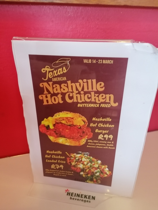 Texas American, Durban - Restaurant menu, prices and reviews