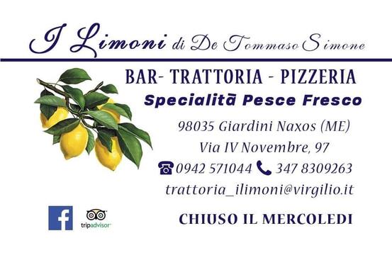 Trattoria I Limoni, Giardini Naxos - Restaurant menu, prices and reviews