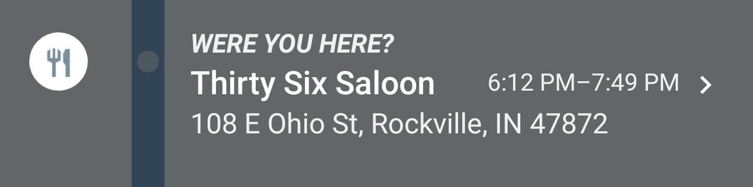 Thirty Six Saloon Grill, Rockville - Restaurant menu, prices and reviews