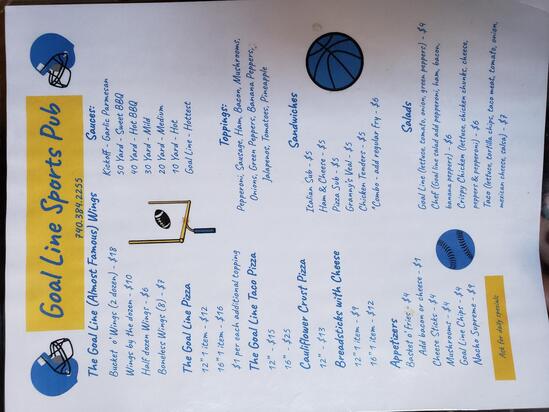 Goal Line Sports Pub, Wellston - Restaurant menu, prices and reviews