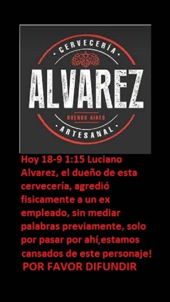 Cervecería Álvarez, Buenos Aires - Restaurant menu, prices and reviews