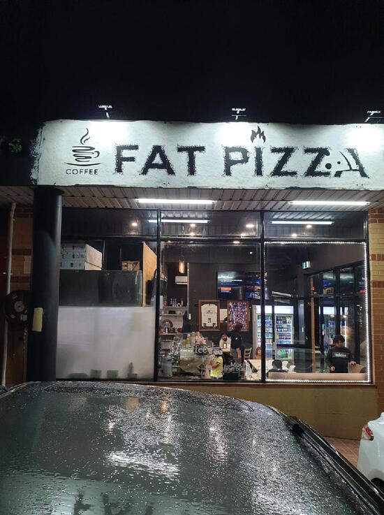 Menu at Fat Pizza stop restaurant, Revesby
