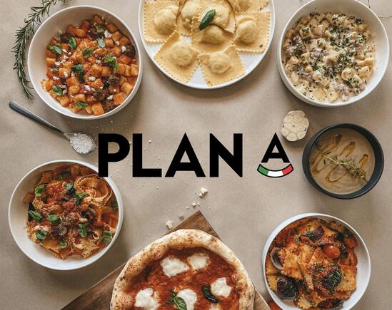Menu at PLAN A restaurant, Gdańsk