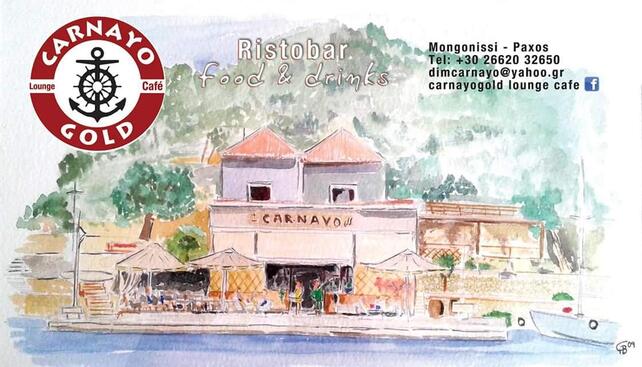 Carnayo Gold Lounge Café, Paxi - Restaurant menu, prices and reviews