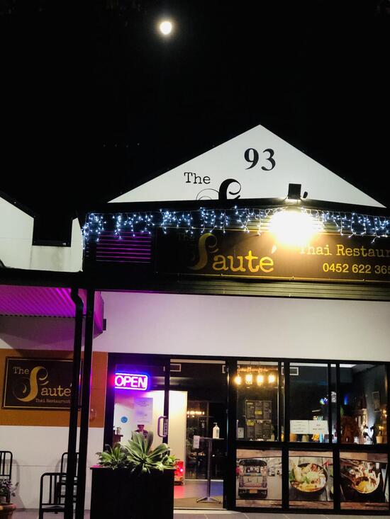 Menu at The Sauté Thai restaurant, Woodford