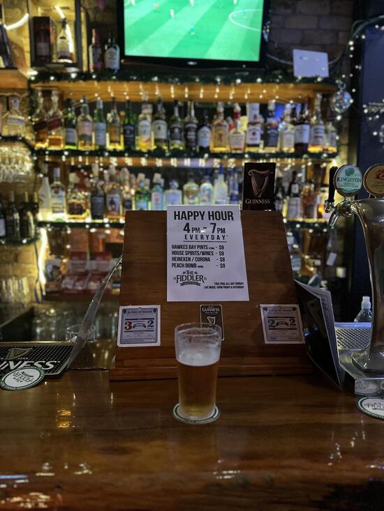 The Fiddler Irish Bar, Auckland - Restaurant menu, prices and reviews