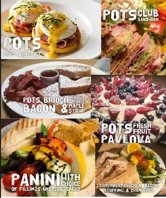 Menu at Pots Of Pleasure cafe, Ballyclare