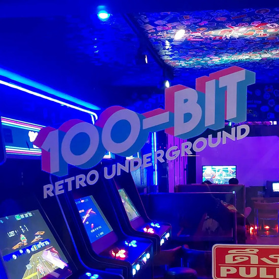 Menu at 100-Bit Barcade, Bangkok
