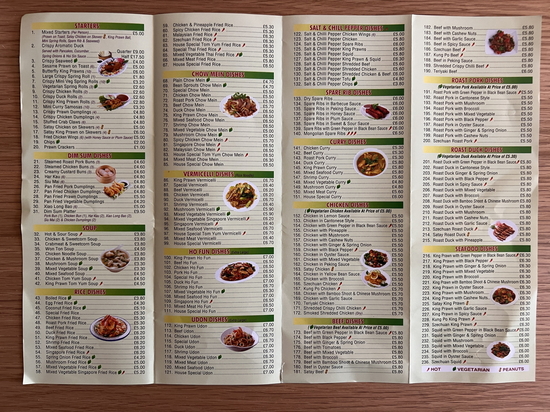 Jun Tai, London, Elverson Road - Restaurant menu, prices and reviews