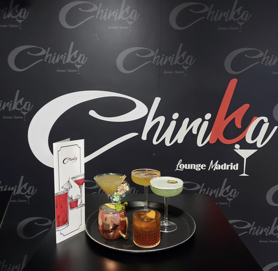 Carta del pub y bar Chirika Lounge, Madrid