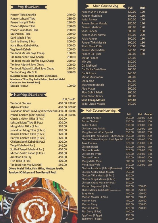 Spice Of Delhi, Dehradun - Restaurant menu, prices and reviews