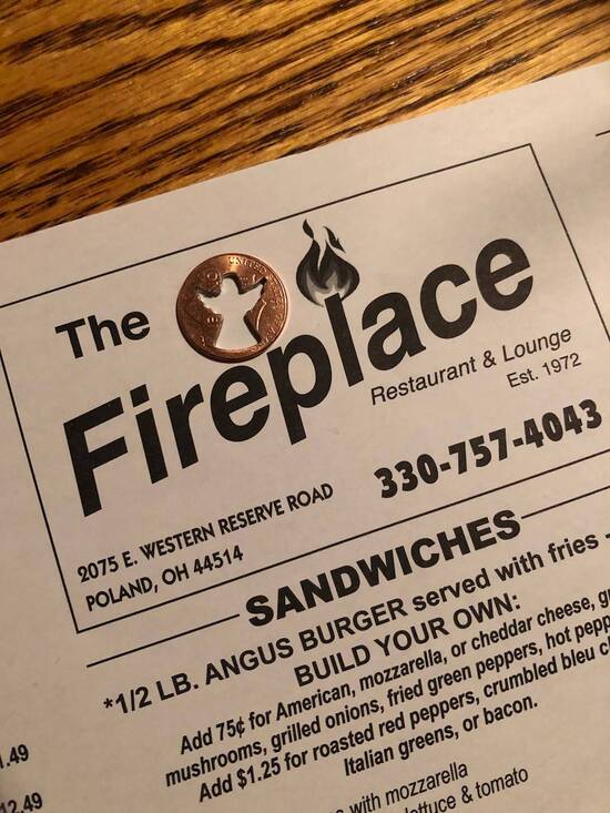 The Fireplace, Boardman - Restaurant menu, prices and reviews