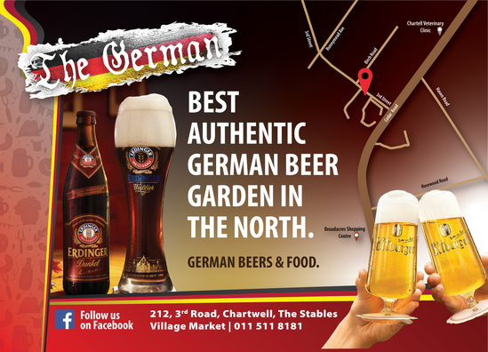 Menu at The German Restaurant & Pub, Chartwell
