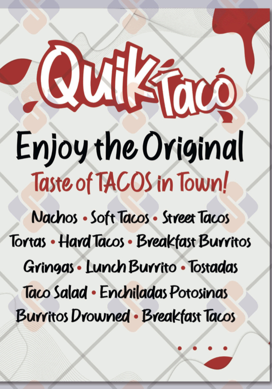 Quik Taco, LaCygne - Restaurant menu, prices and reviews