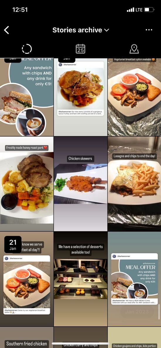 29 Urban Corner, Athy - Restaurant menu, prices and reviews