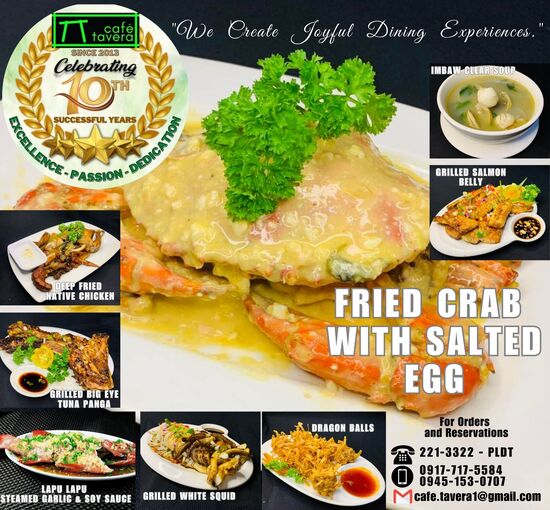 Cafe Tavera, Davao City - Restaurant menu, prices and reviews