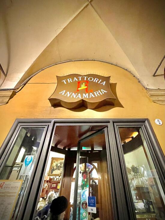 Anna Maria Trattoria, Bologna - Restaurant menu, prices and reviews