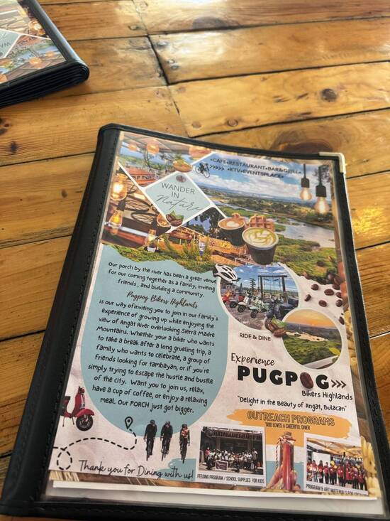 Pugpog Bikers Highlands Leisure Hub, Angat - Restaurant menu, prices ...