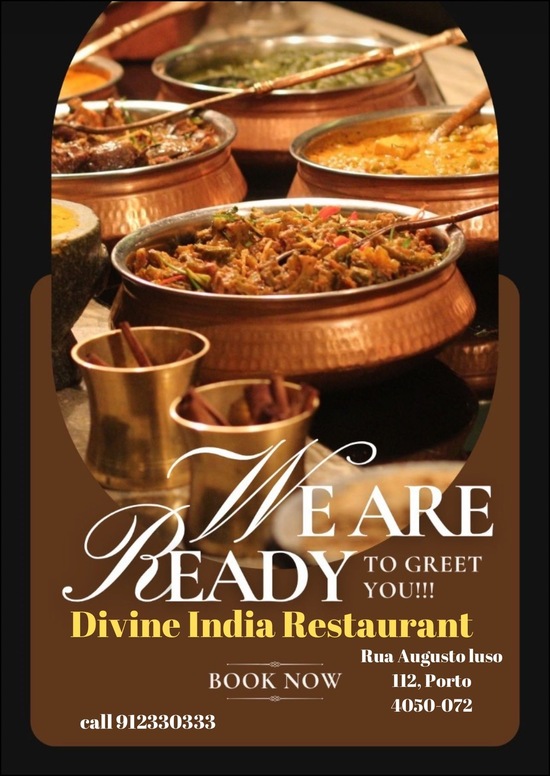 Divine India - Indian Restaurant in Porto, Porto - Restaurant menu ...