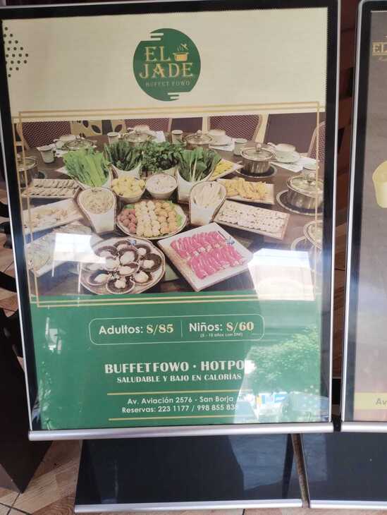 El Jade Buffet Fowo, San Borja - Menú del restaurante, precios y reseñas