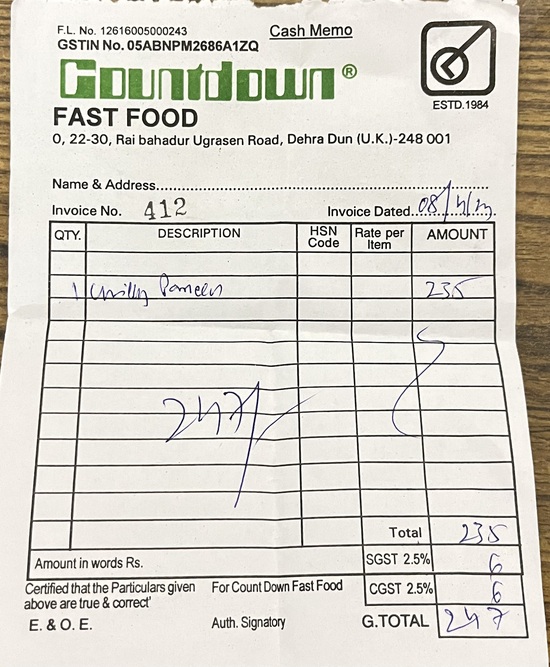 Countdown Restaurant Since 1984, Dehradun - Restaurant menu, prices and ...
