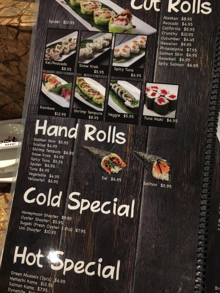 Menu at Boto Sushi restaurant, San Diego, Carmel Mountain Rd #1305