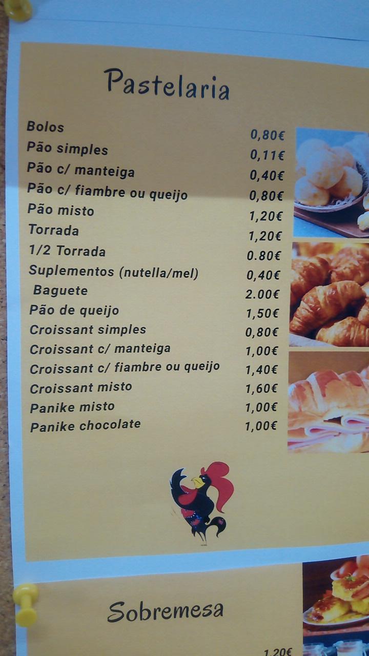 Menu at Las Tapas Loka restaurant, Barcelos
