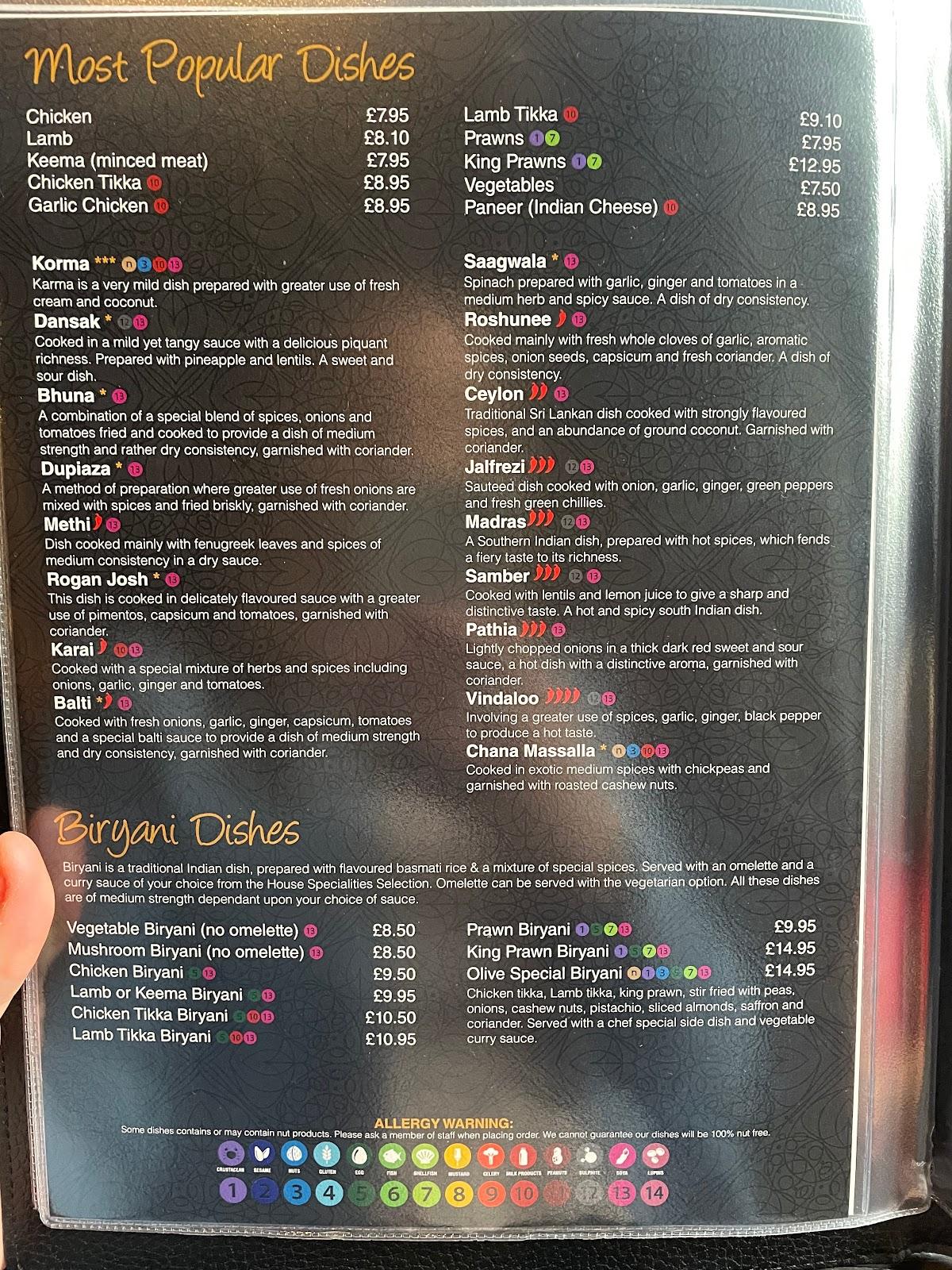 Menu at Purple Olive Ashton restaurant, Ashton-under-Lyne, 83 Stamford St E