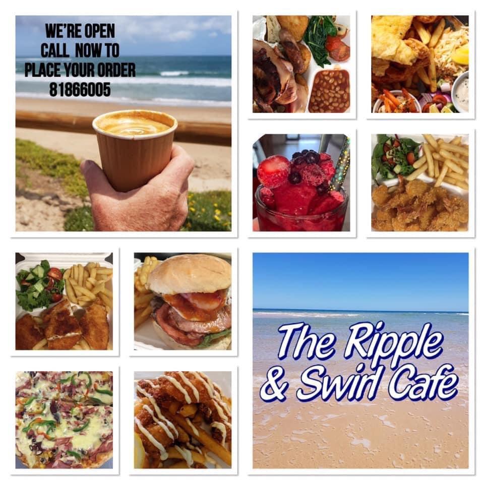 Menu at ripple & swirl cafe, Christies Beach