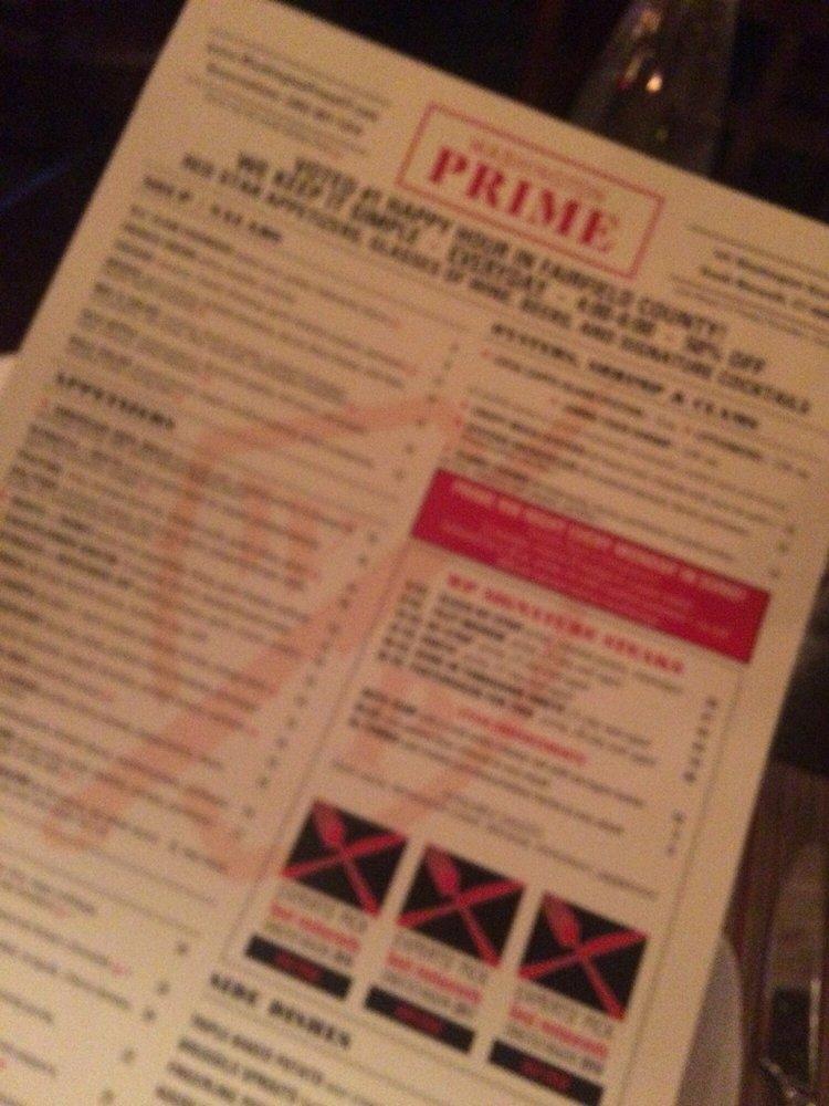 Menu at Washington Prime pub & bar, Norwalk
