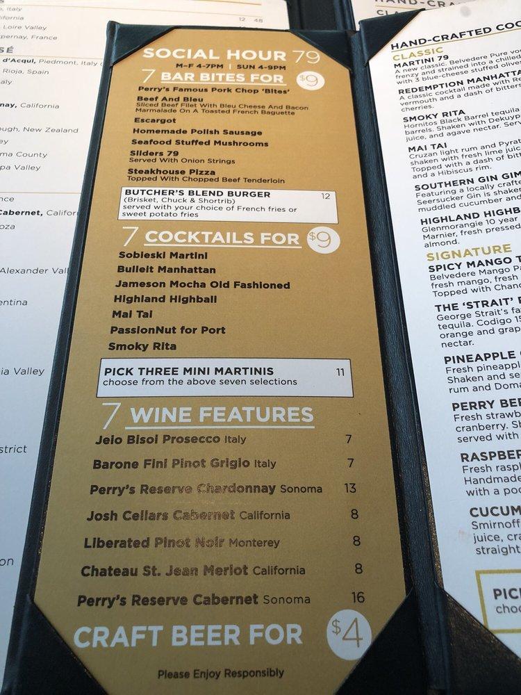 Menu at Perry’s Steakhouse & Grille, Frisco