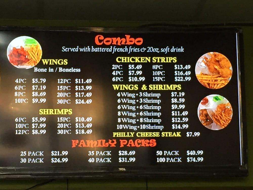 Menu at Wings ++ restaurant, West Sacramento