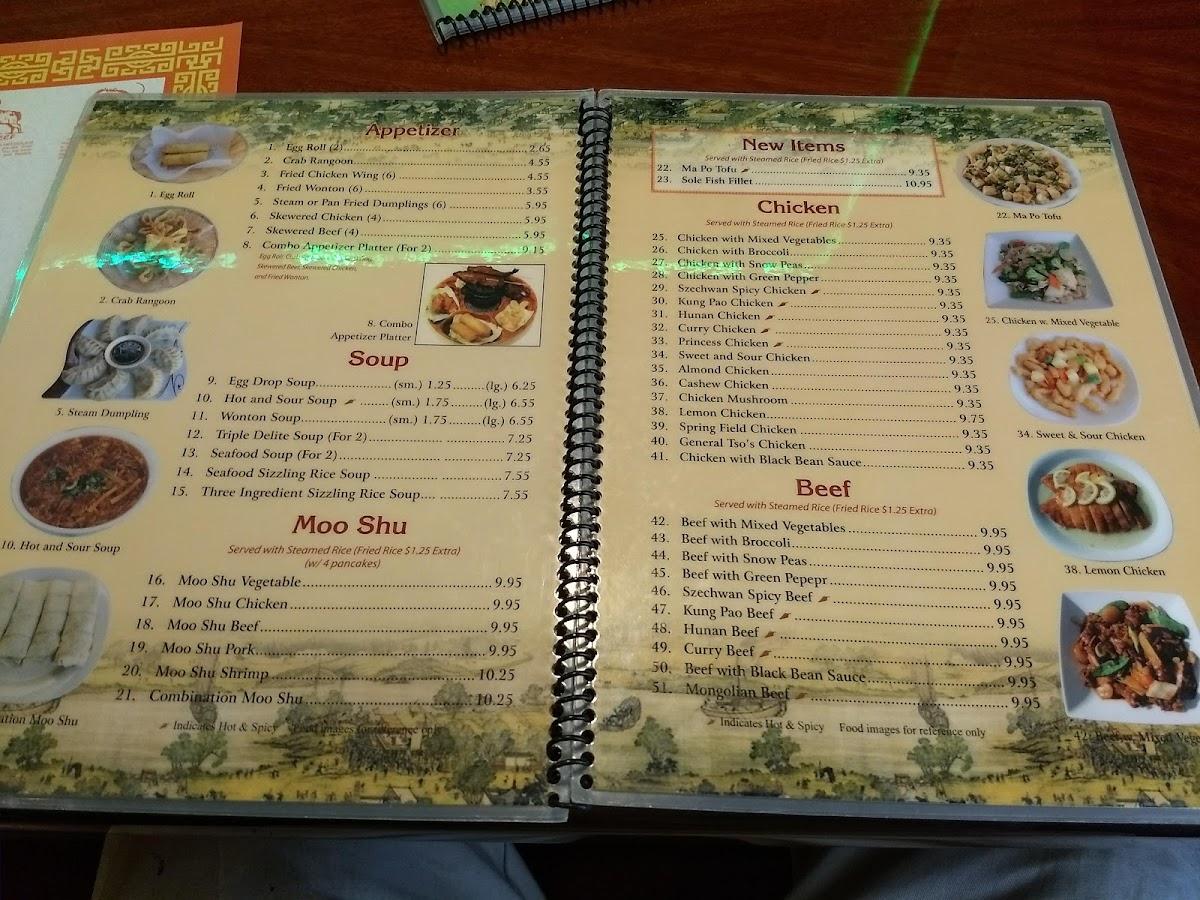Menu at 88 Chinese Restaurant, Orange City