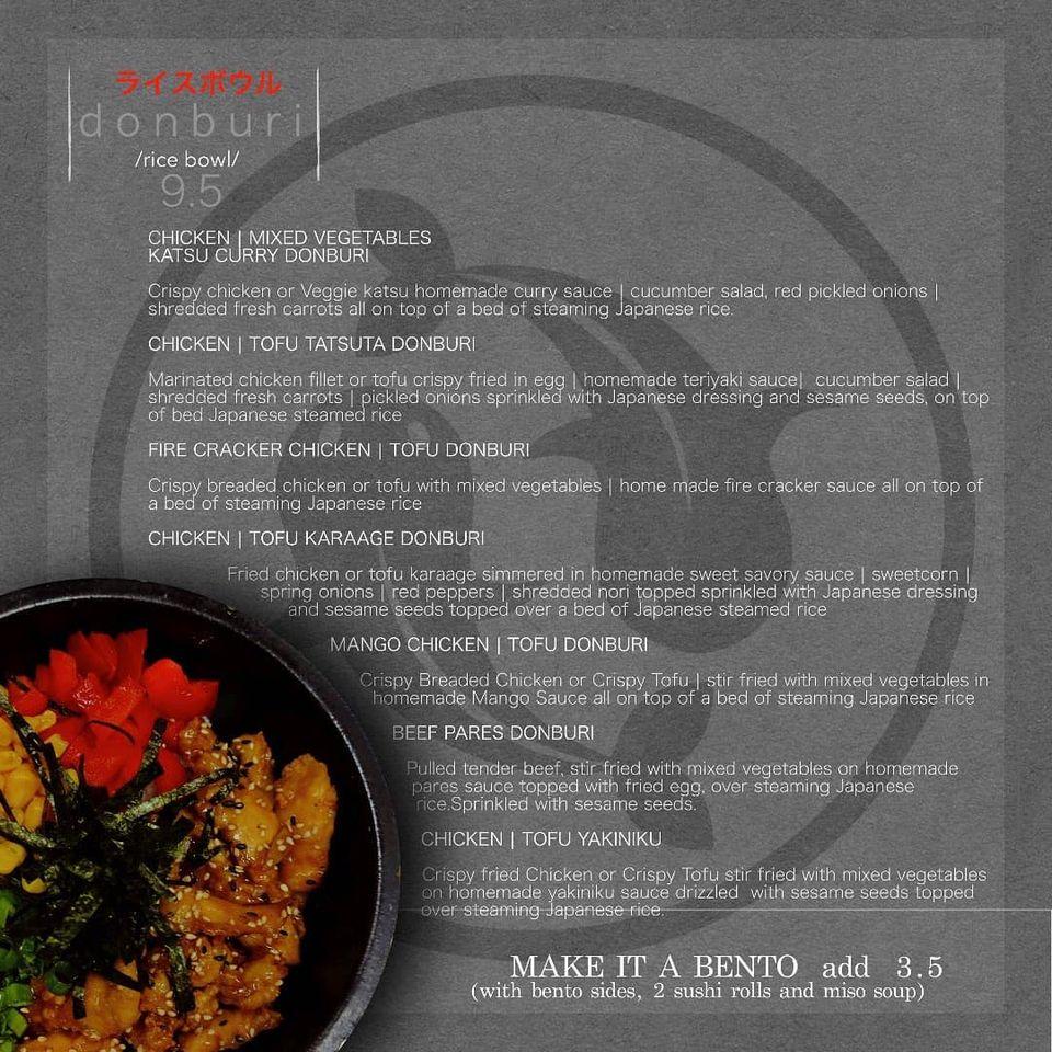 Menu at Kamakura Sushi & Ramen Japanese Restaurant Belfast, Belfast
