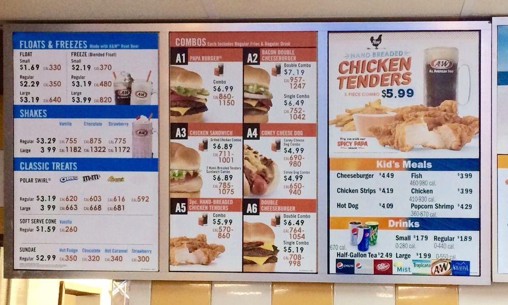 Menu at Long John Silver's | A&W (70236) fast food, Del Rio